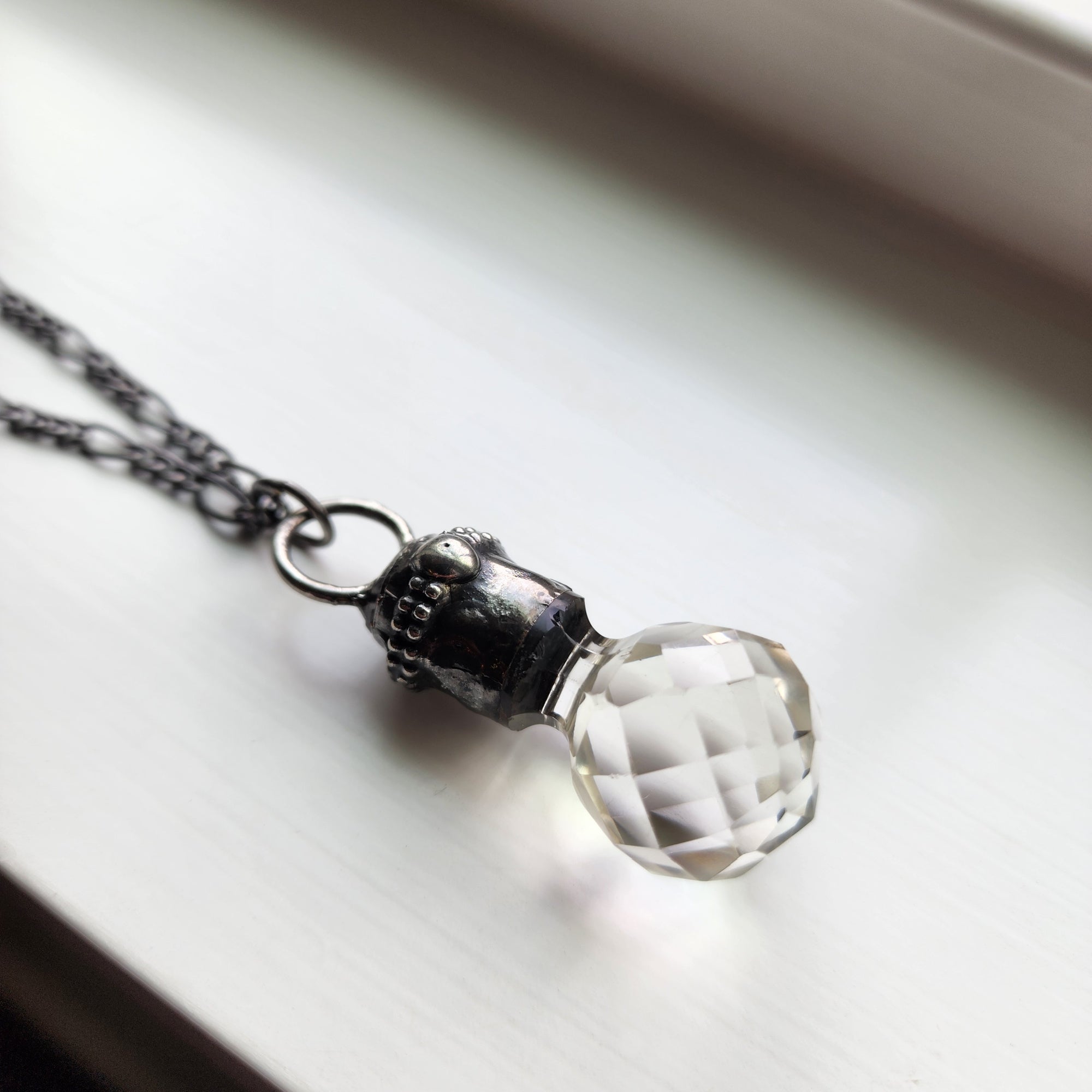 Glass Perfume Stopper Pendant, Vintage Glass, One of a Kind - SOLD ...