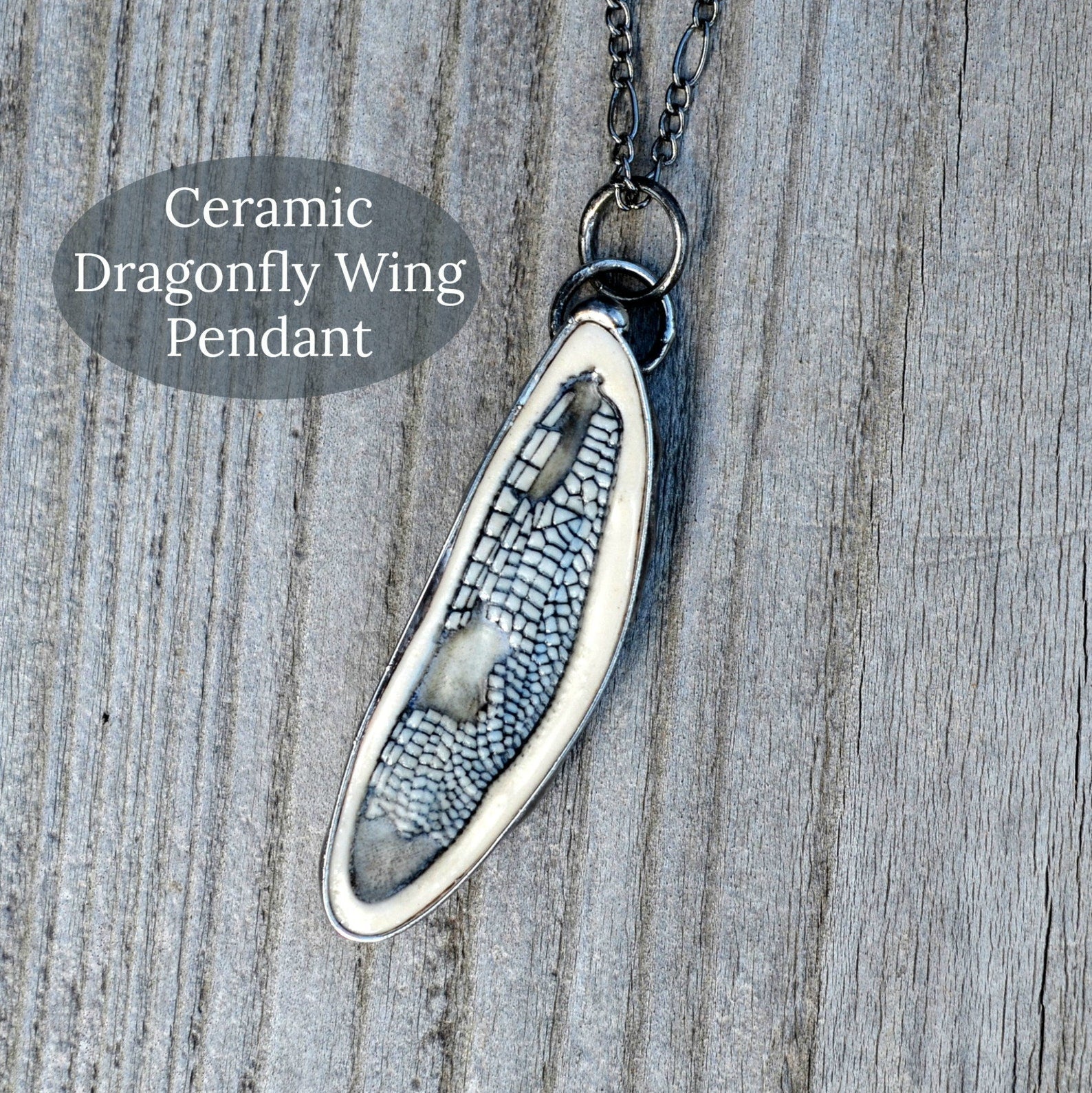 Handmade Dragonfly Wing Necklace | Bayou Glass Arts