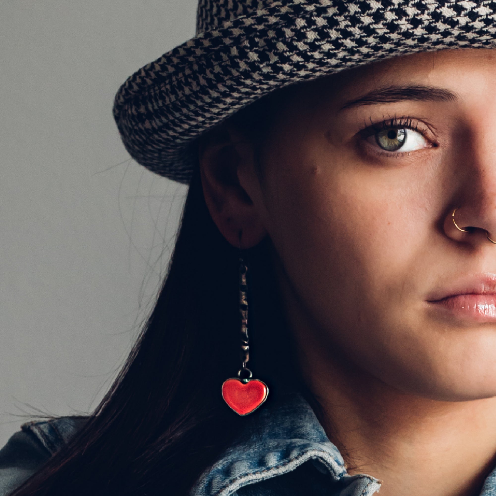 Handmade Red Heart Earrings | Bayou Glass Arts